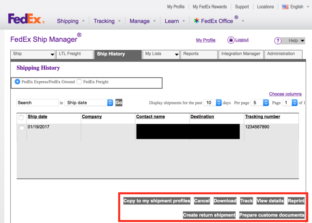 Shipment Tracking